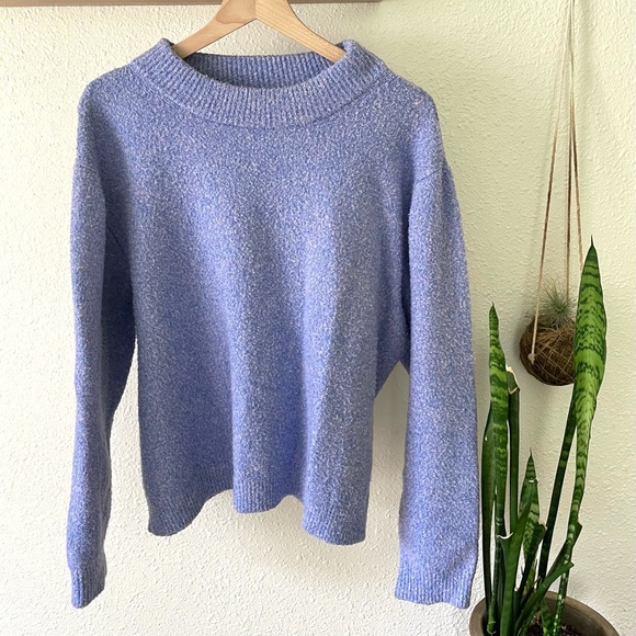 Zara | Sweaters | Zara Oversized Periwinkle Sweater | Poshmark